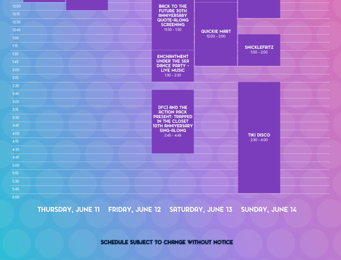 Bonnaroo Music Festival 2015 | The Schedule | Web Design and Content ...