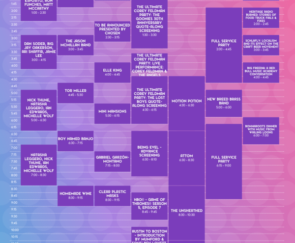 Bonnaroo Music Festival 2015 | The Schedule | Web Design and Content ...