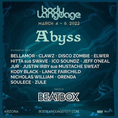 First Annual Body Language Music Festival Releases Artist Lineup By Day ...
