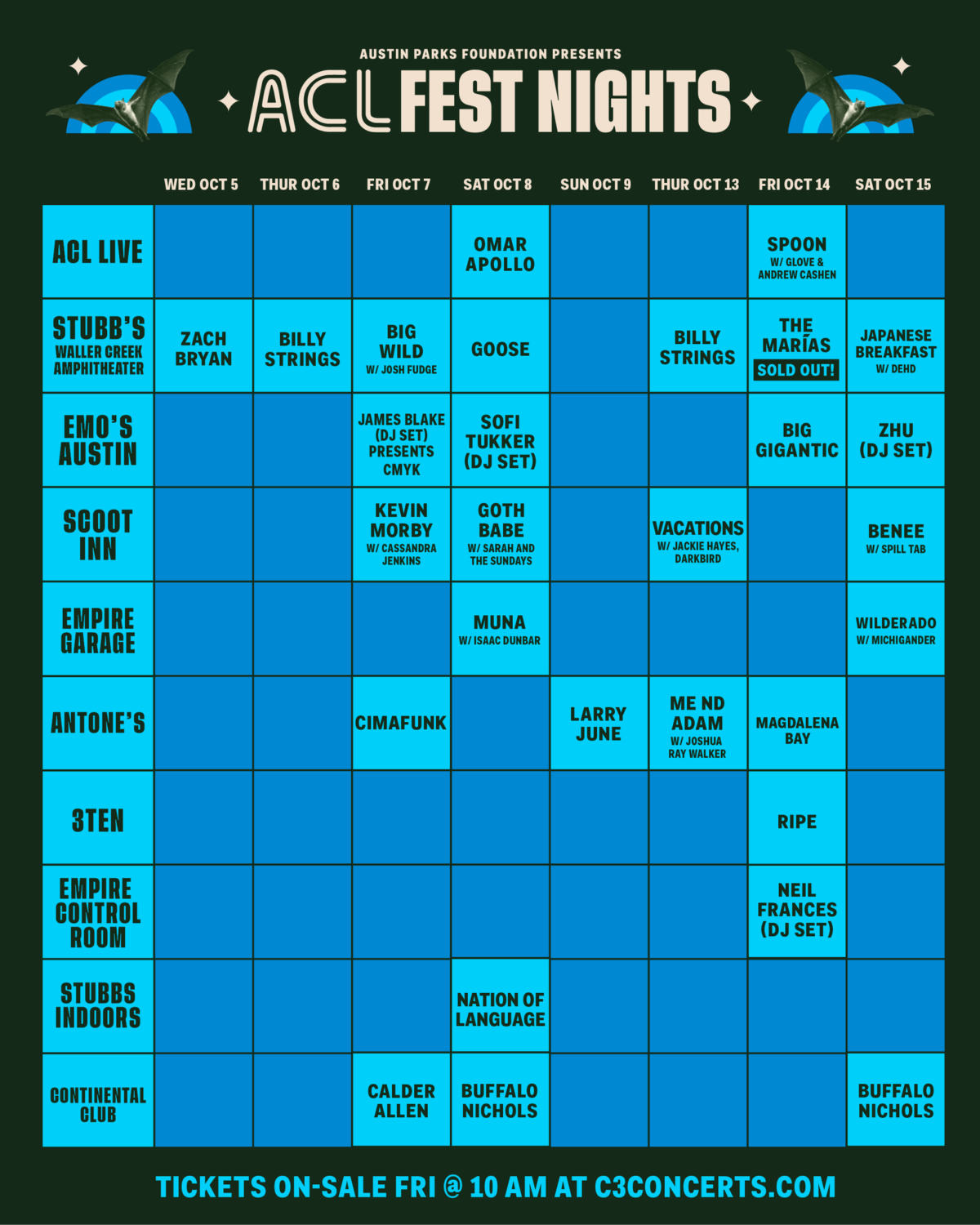 ACL Fest 2022 Nights Lineup Hosts Sofi Tukker DJ Set, Goose, and ...